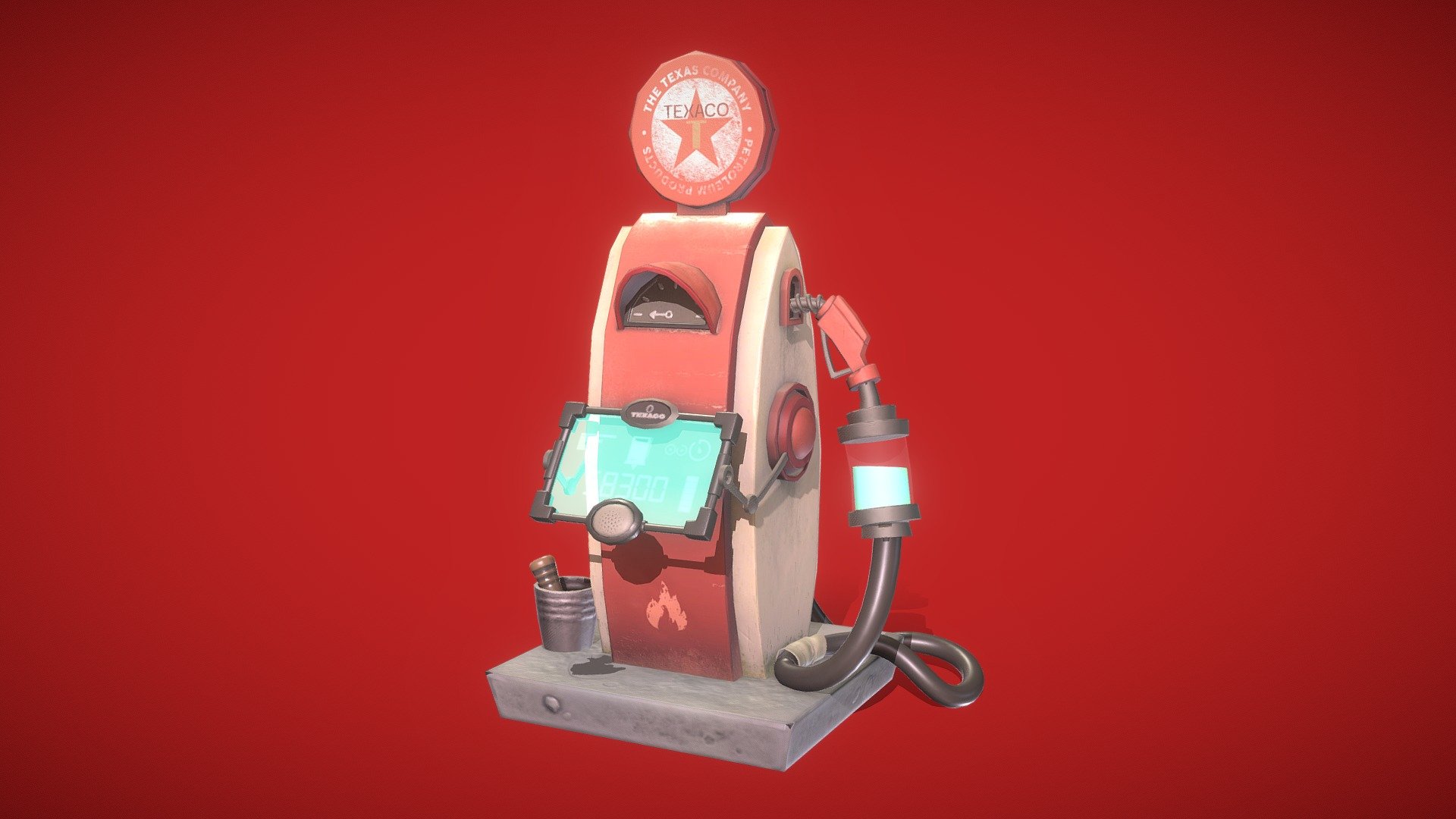 Stylized Gas Pump - Download Free 3D model by paulang1288 [586c1b1 ...
