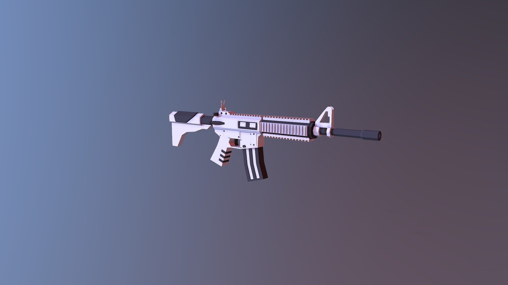 M4 Rifle (Low Poly) - Download Free 3D model by ABlatnik [586c854 ...