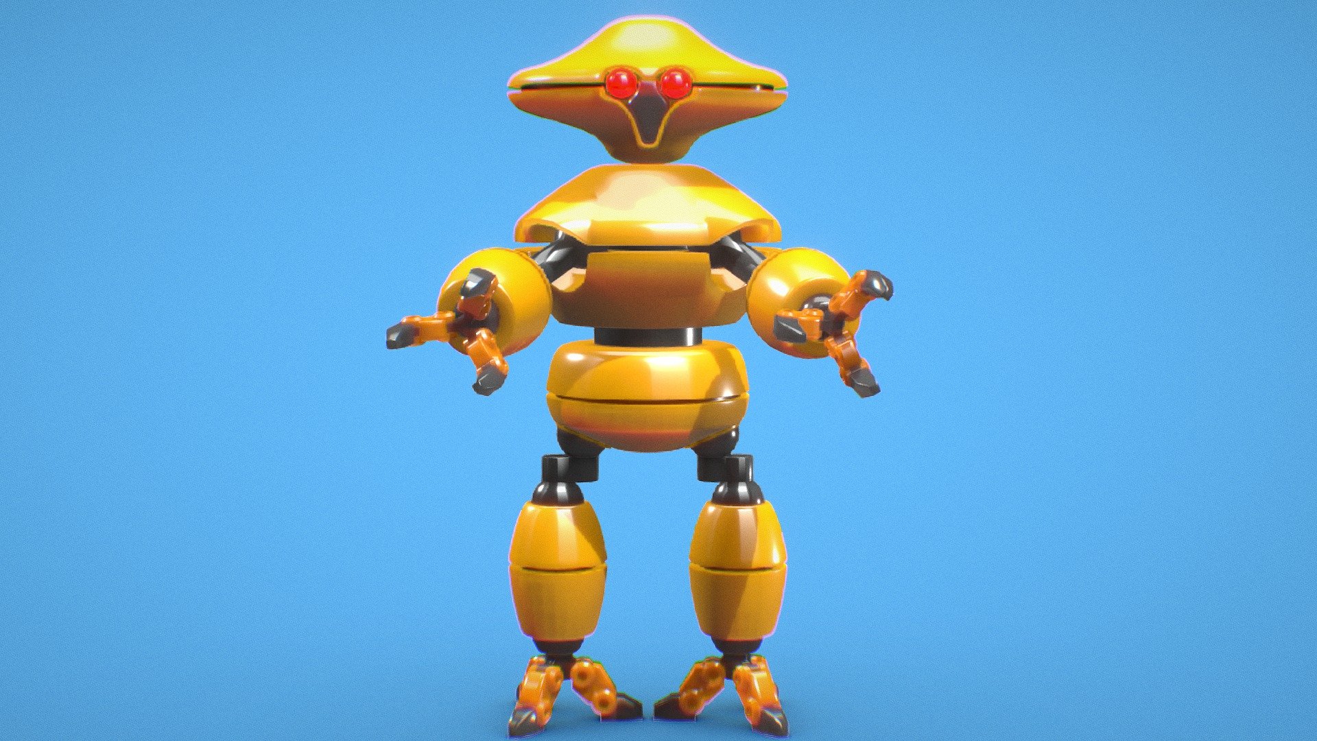 Robot Character - 3D model by kaganproject [586d49e] - Sketchfab