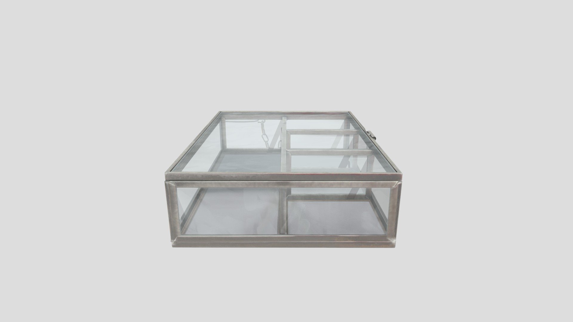 Rectangular jewelry box in clear glass - Buy Royalty Free 3D model by ...