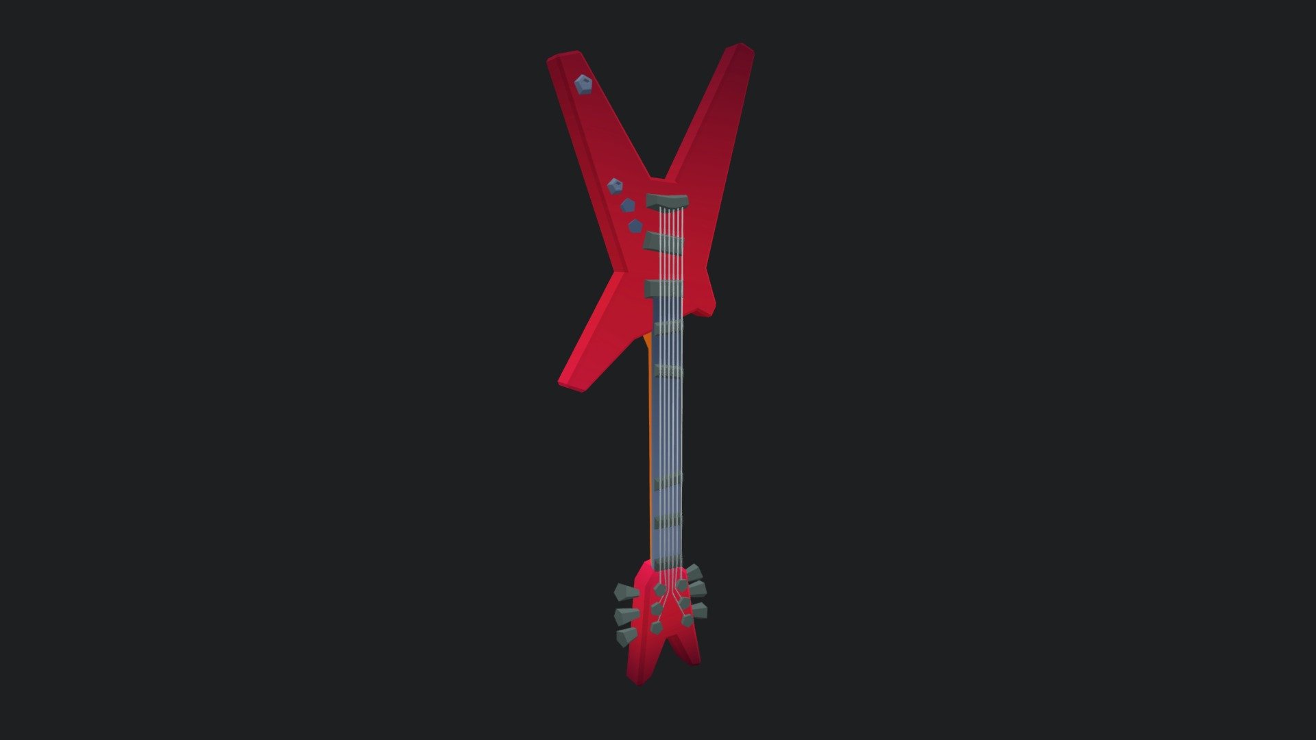 Low Poly Guitar - 3D model by Sanzhar Murzin (@SanzharMurzin) [586e7cb ...