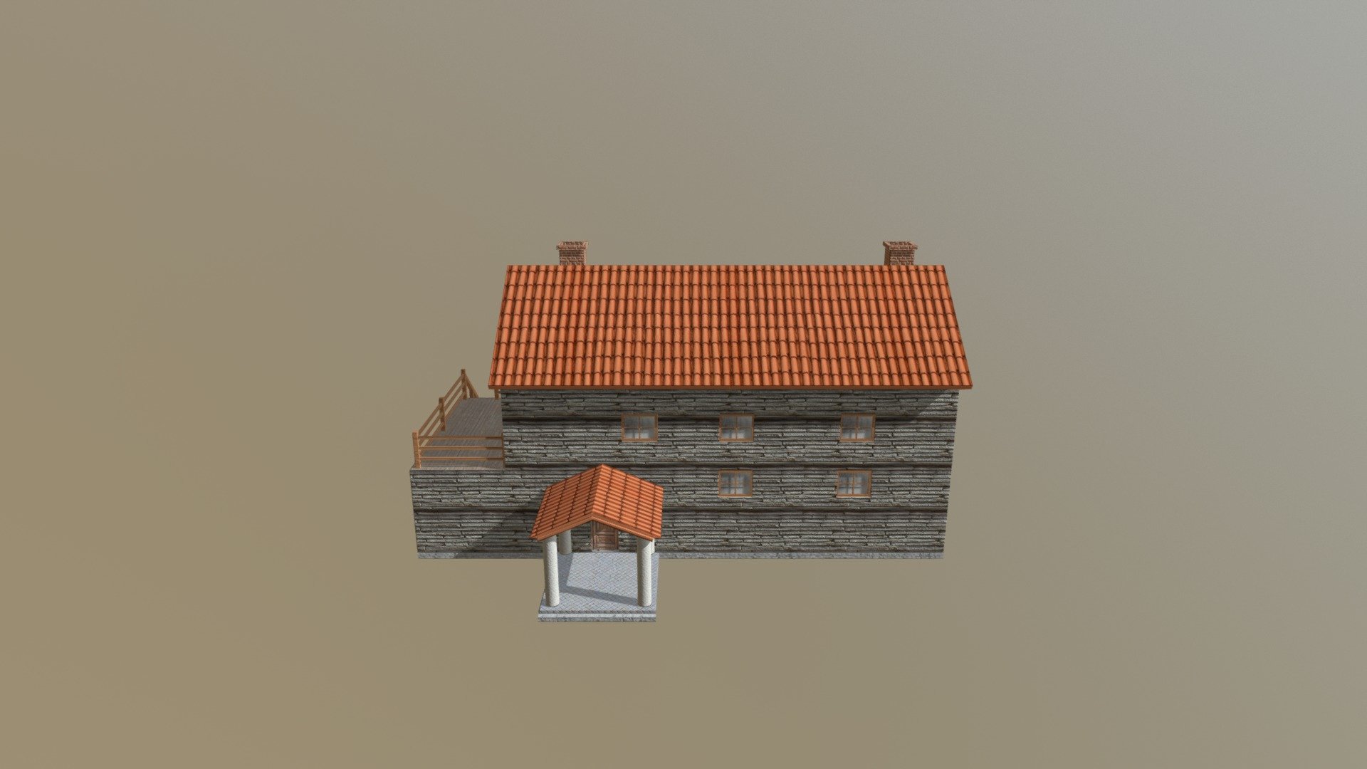 House [Texture Assignment] - 3D model by palewhiteprints (@keokepa ...