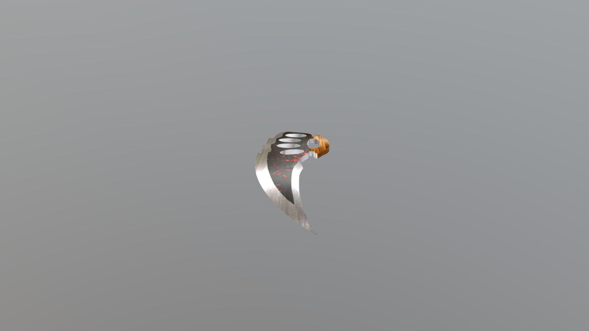 Knuckle Knife LAVA - 3D model by ETIVAC_boy [587174c] - Sketchfab