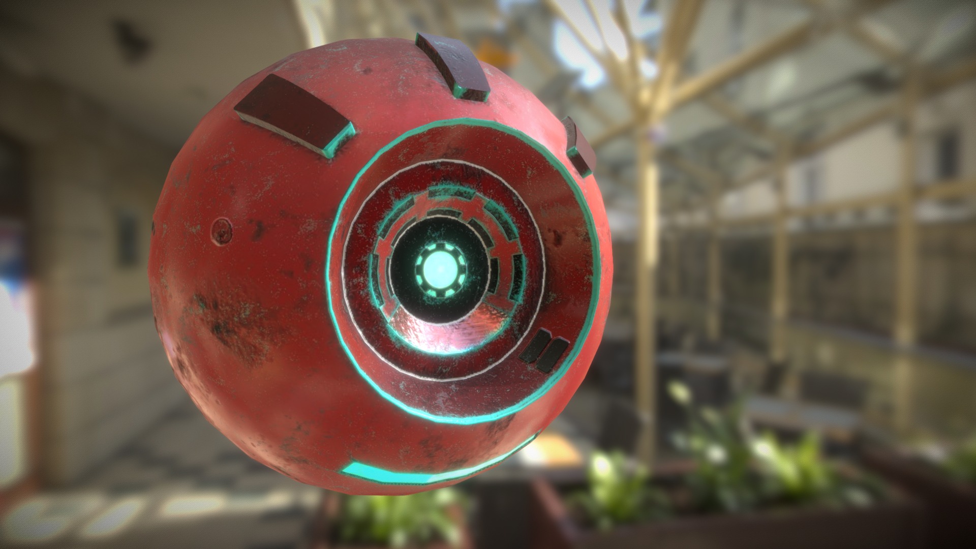 Old Security Drone - 3D model by BioHazardStudio [58725dc] - Sketchfab