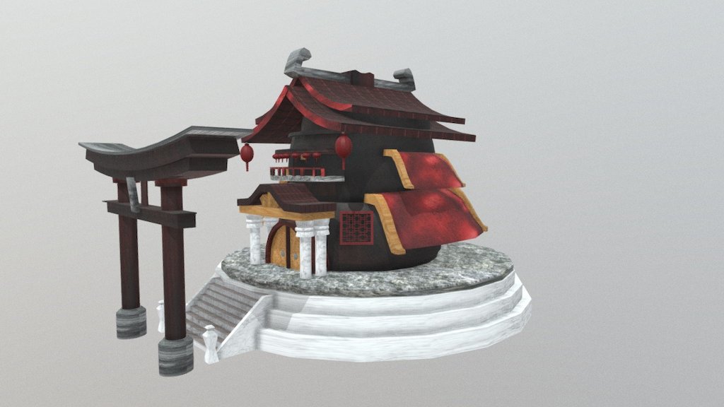 chinese type house - 3D model by Chia-yu.Hsu [58729b4] - Sketchfab