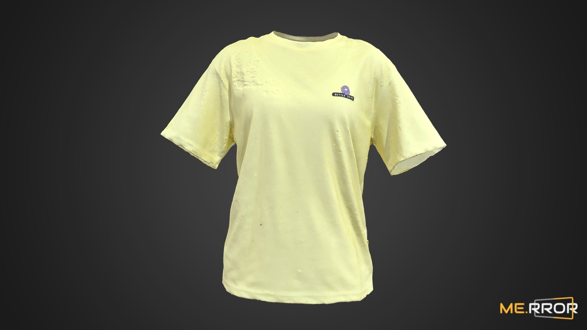 Yellow short sleeve T-shirt - Buy Royalty Free 3D model by ME.RROR ...