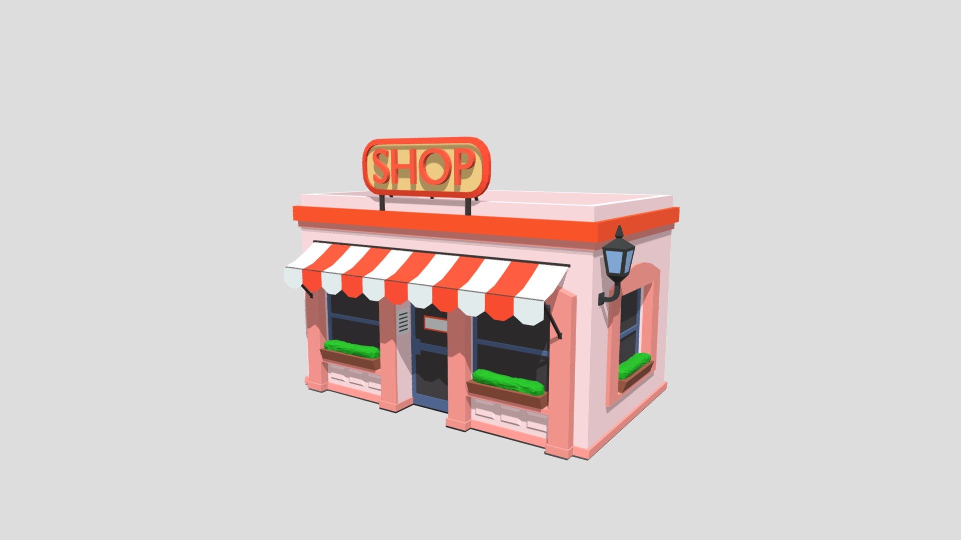 Low poly generic shop - Download Free 3D model by assetfactory [58797c1 ...