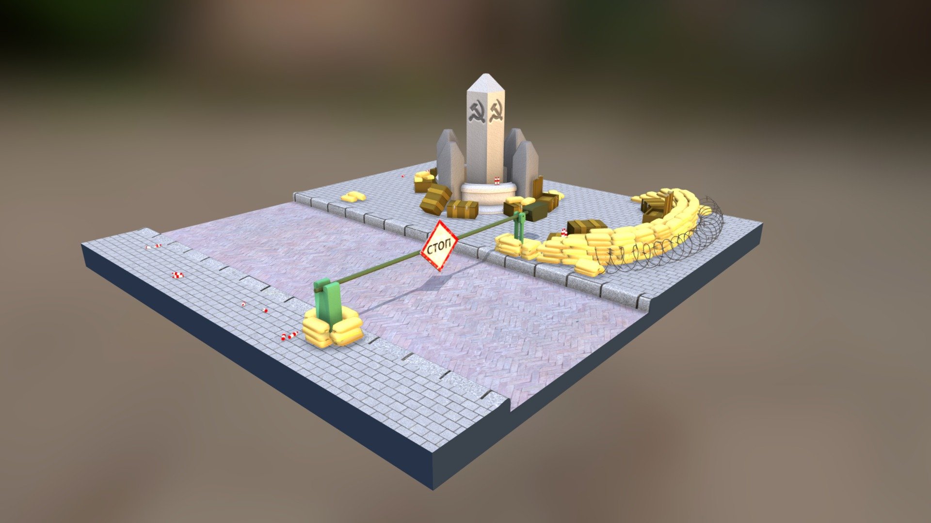 Russian Military Checkpoint - 3D model by ItsLewisKnowles [5879b2b ...