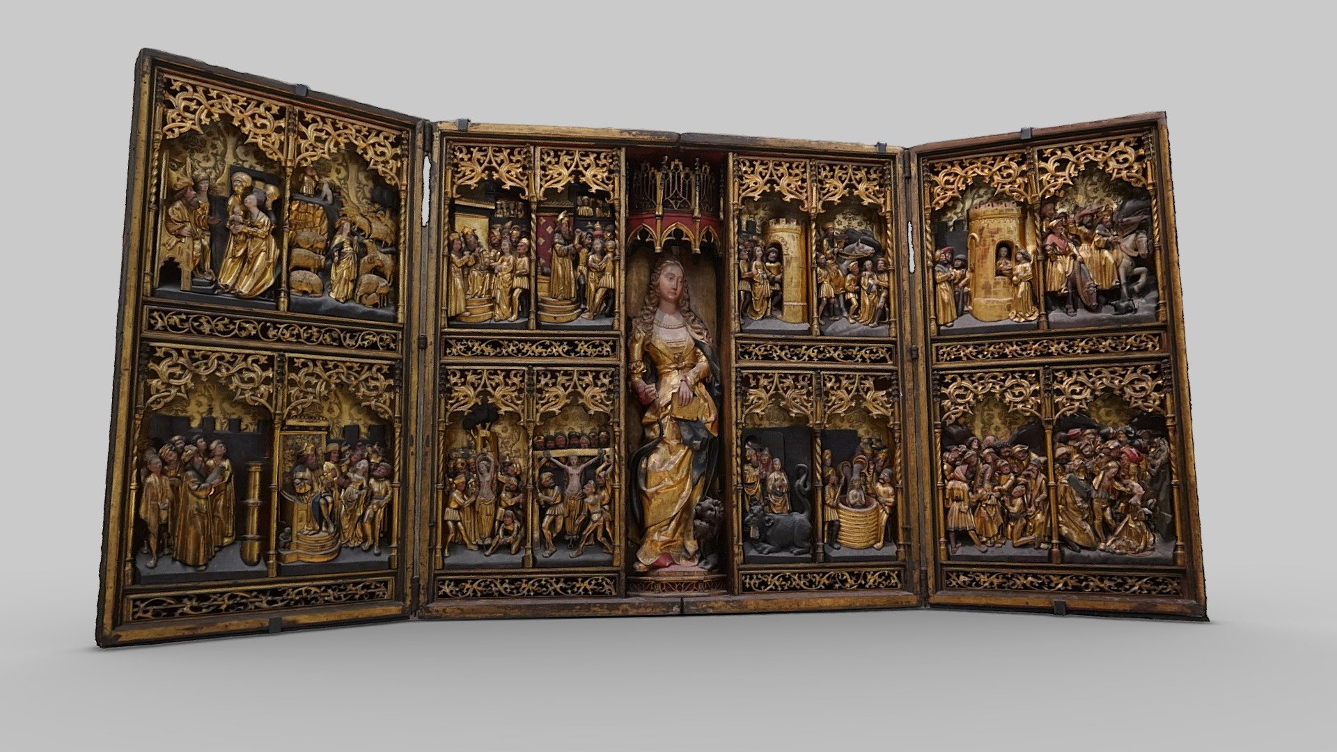 The St Margaret Altarpiece - 3D model by artfletch [587a031] - Sketchfab
