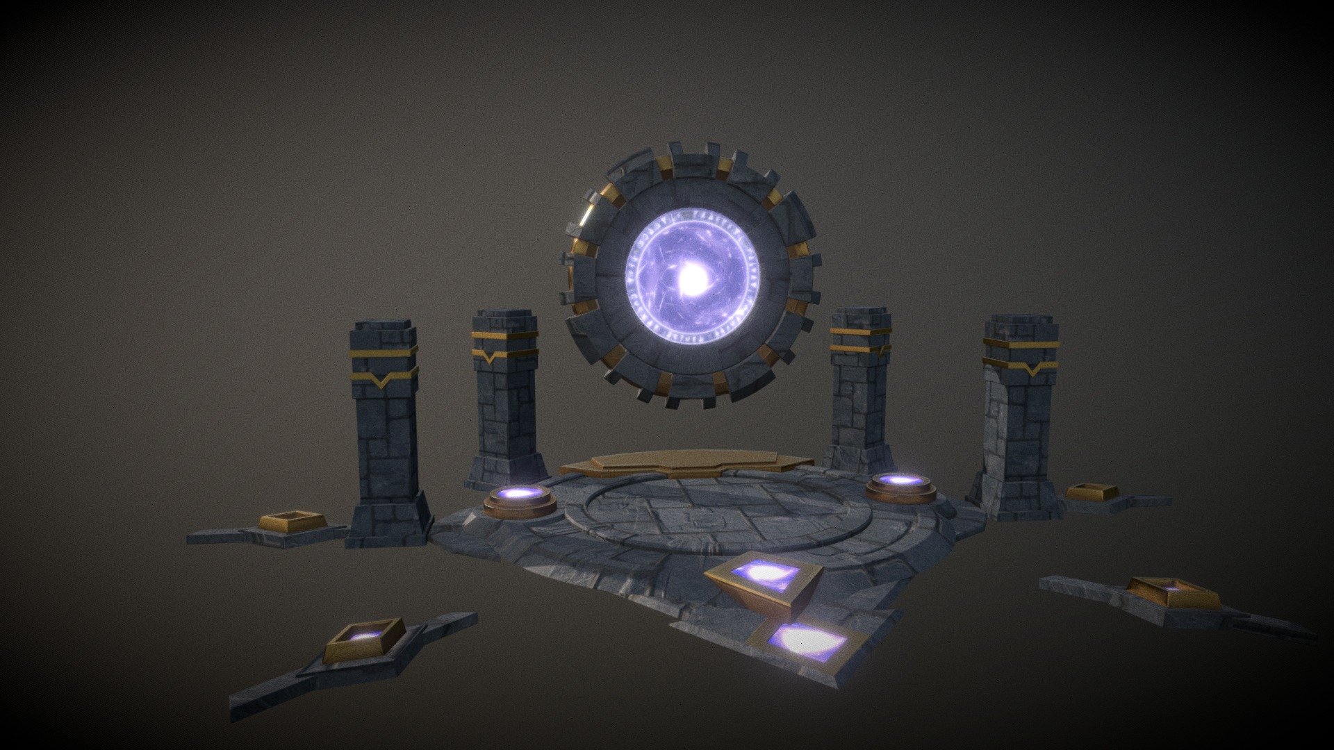 Stylized_Portal - 3D model by kumbharvinod5 [587a332] - Sketchfab