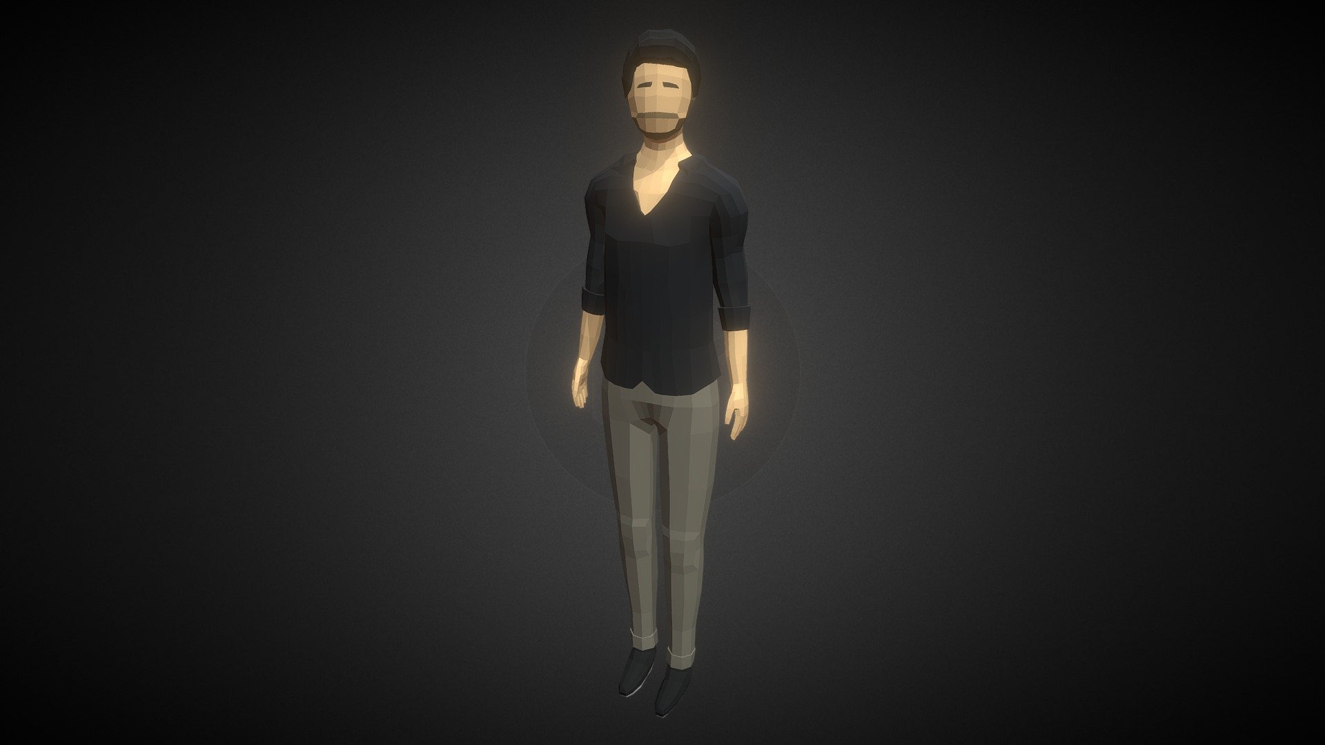 Low-poly Man Casual Clothes 4 - 3D model by Razvan Savescu ...