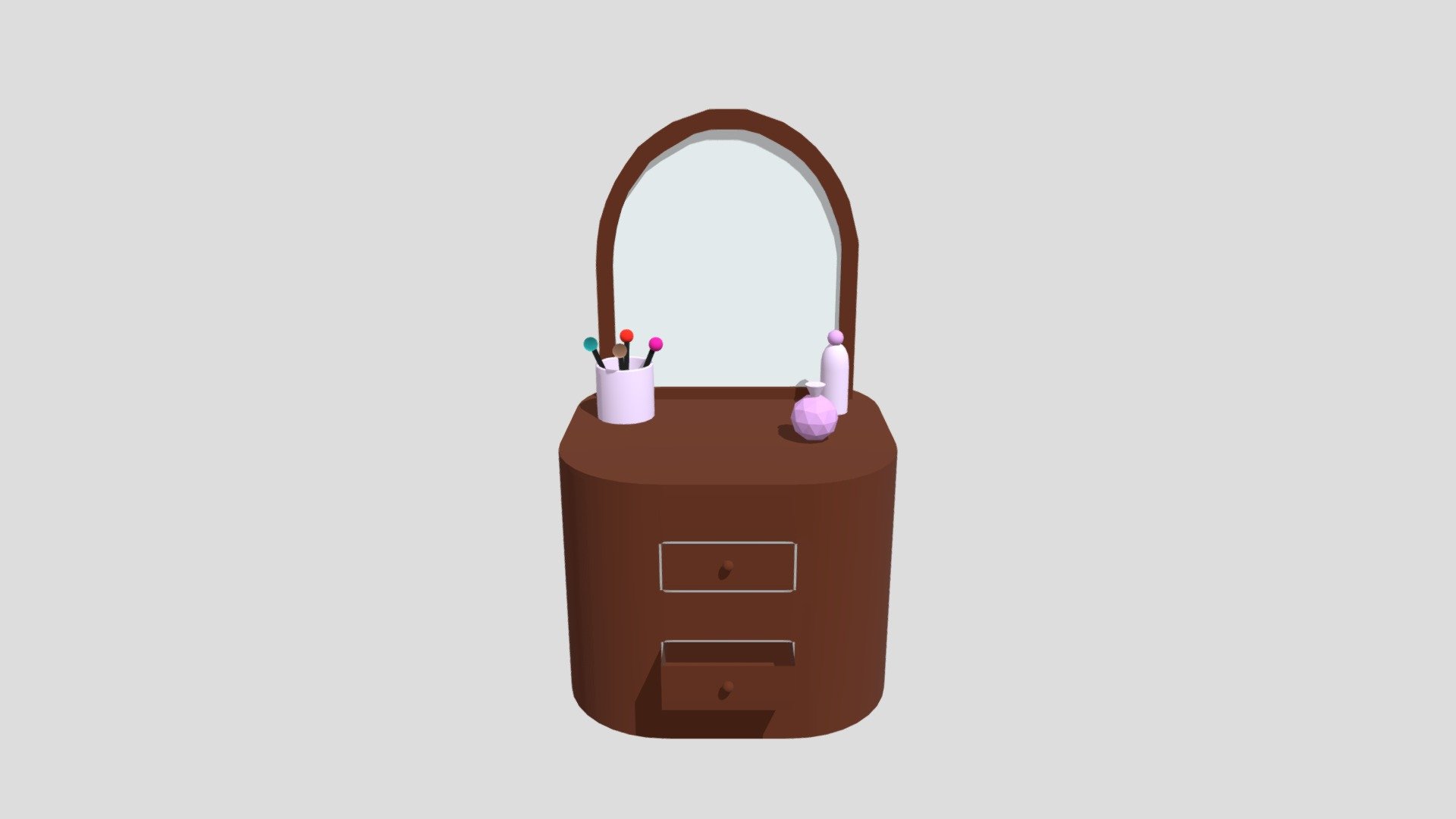 Makeup Table - Download Free 3D model by Muhammad (@muhammadhanan066 ...