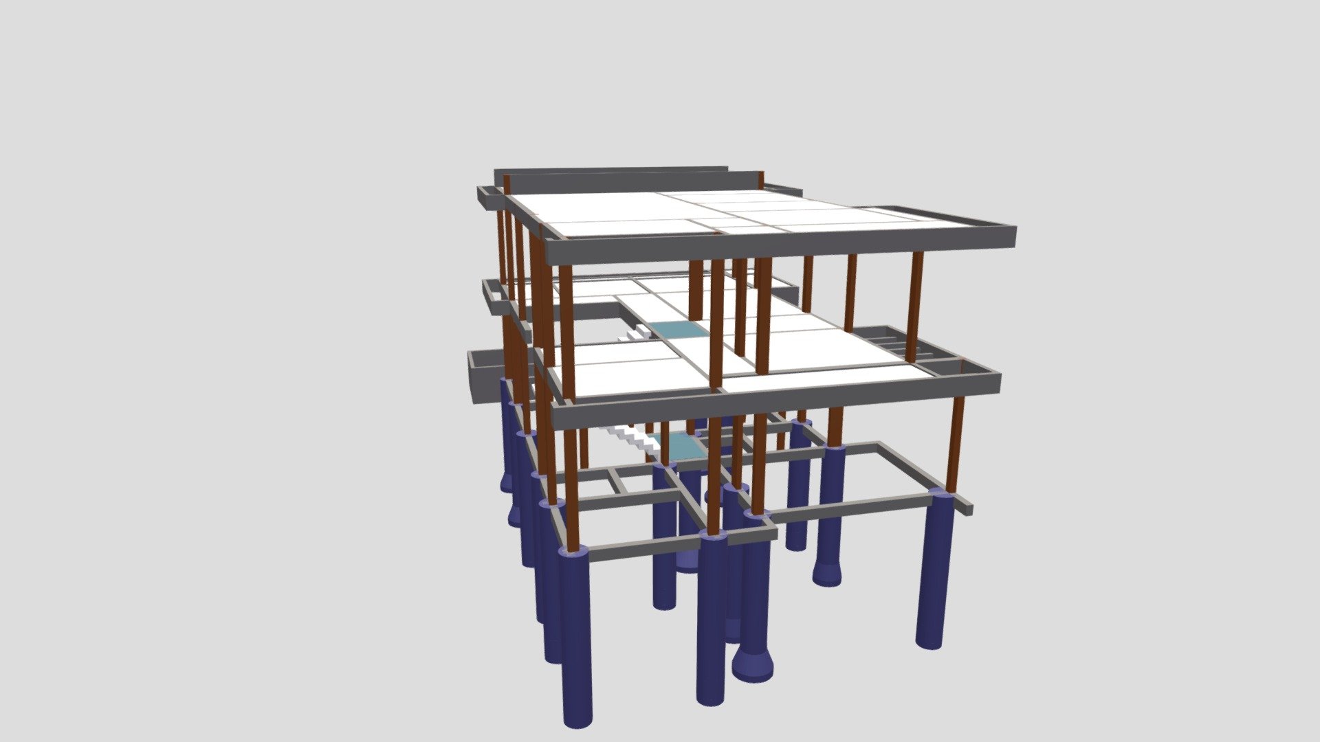 3D - ESTRUTURA M - VIVENDAS DA MATA - 3D model by FelipeSabino ...