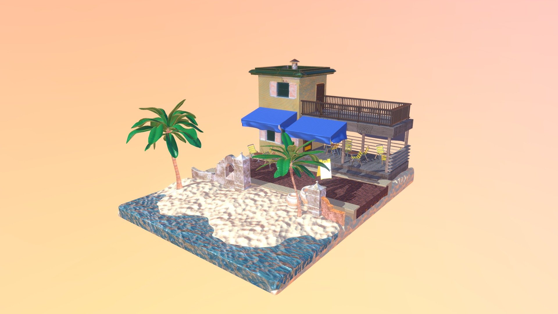 Hollywood Boardwalk - 3D model by ishhappened [5886699] - Sketchfab