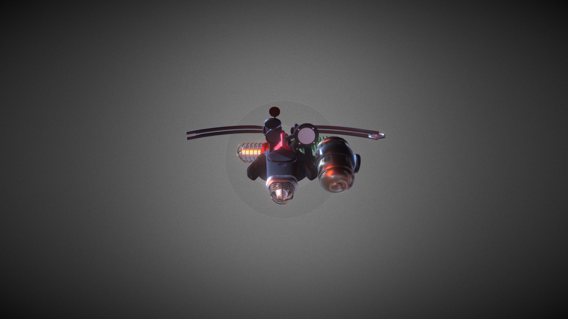 Balloon Gun V041 Main - 3D model by vicvector [5888584] - Sketchfab