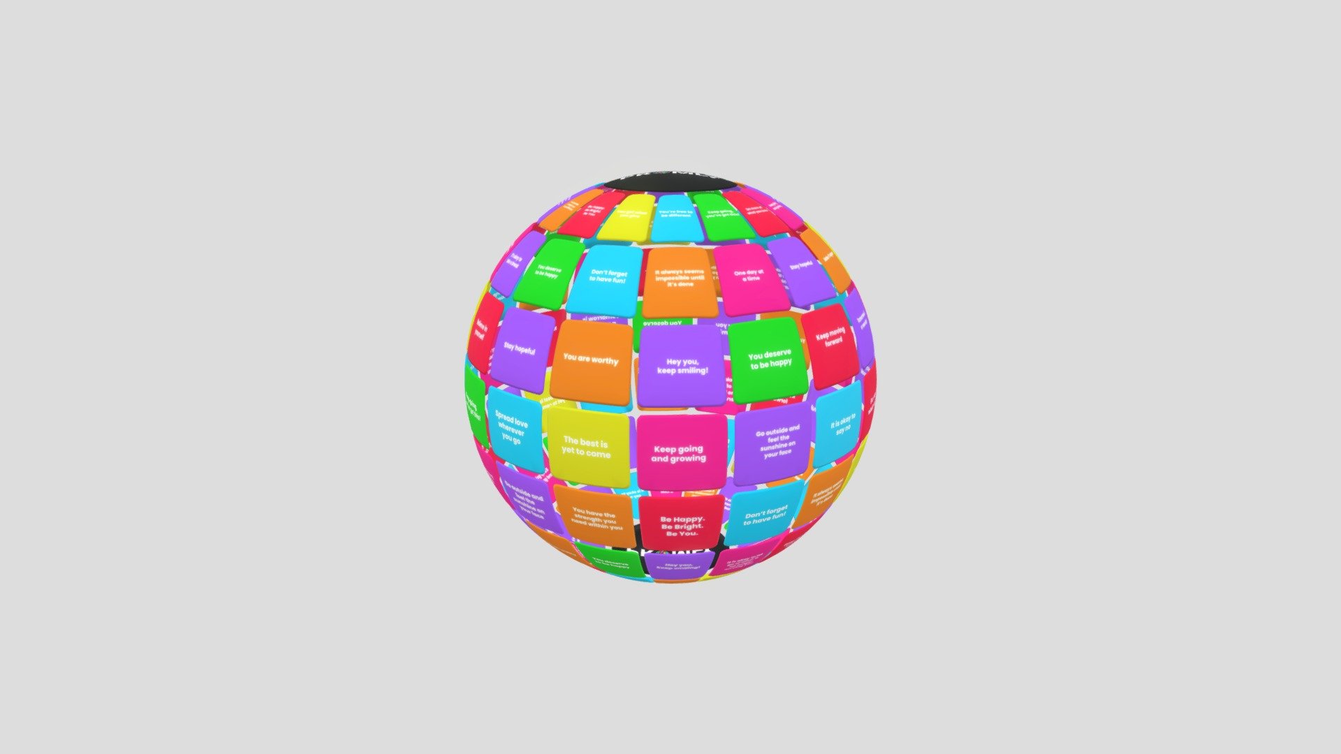 Promly 3D Positivity Ball - 3D model by Refresh Advertising ...