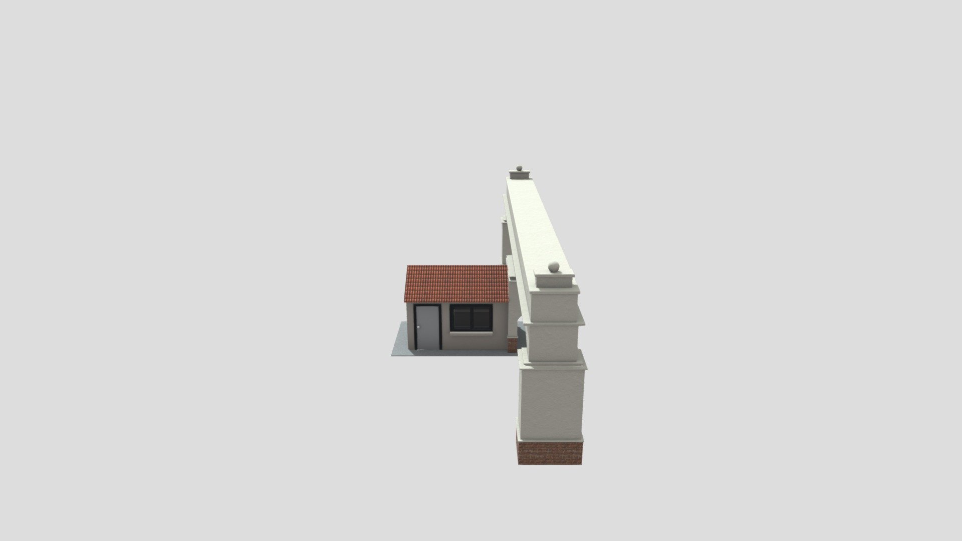 Front Gate - 3D model by TheNattFX [588bcc8] - Sketchfab