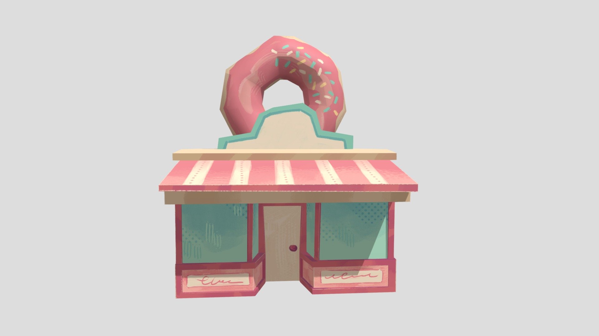 Stylized Bakery - 3D model by Pethmanee [588bff8] - Sketchfab