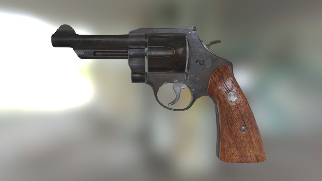 Low Poly Revolver - 3D model by Kevin Kosmo (@kevinkosmo) [588cf4b ...