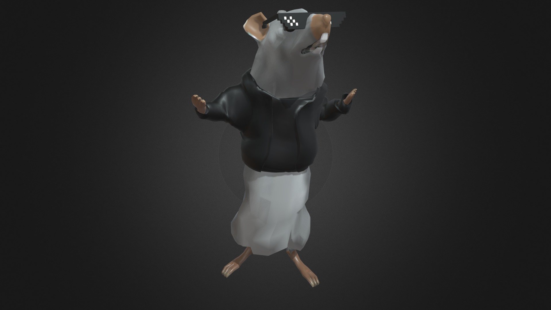 Milton The Rat Dancing Meme TikTok - 3D model by yd 3d art (@yd3dart ...