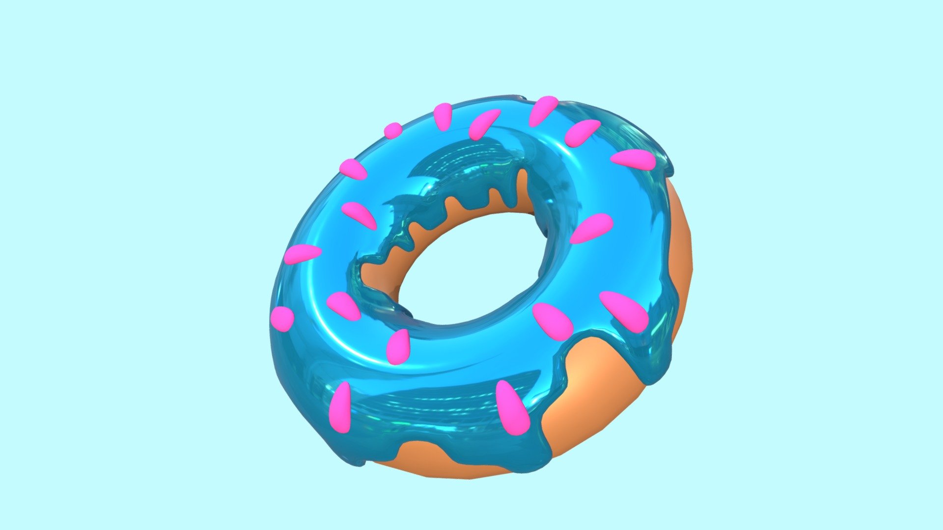 Blue donut test - 3D model by ujprabhu [5892e36] - Sketchfab