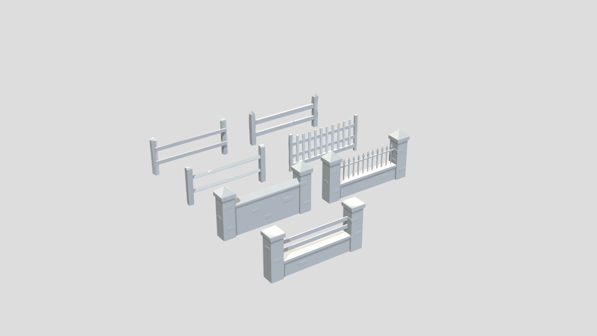 Fences - 3D model by marielblnc [58942a5] - Sketchfab