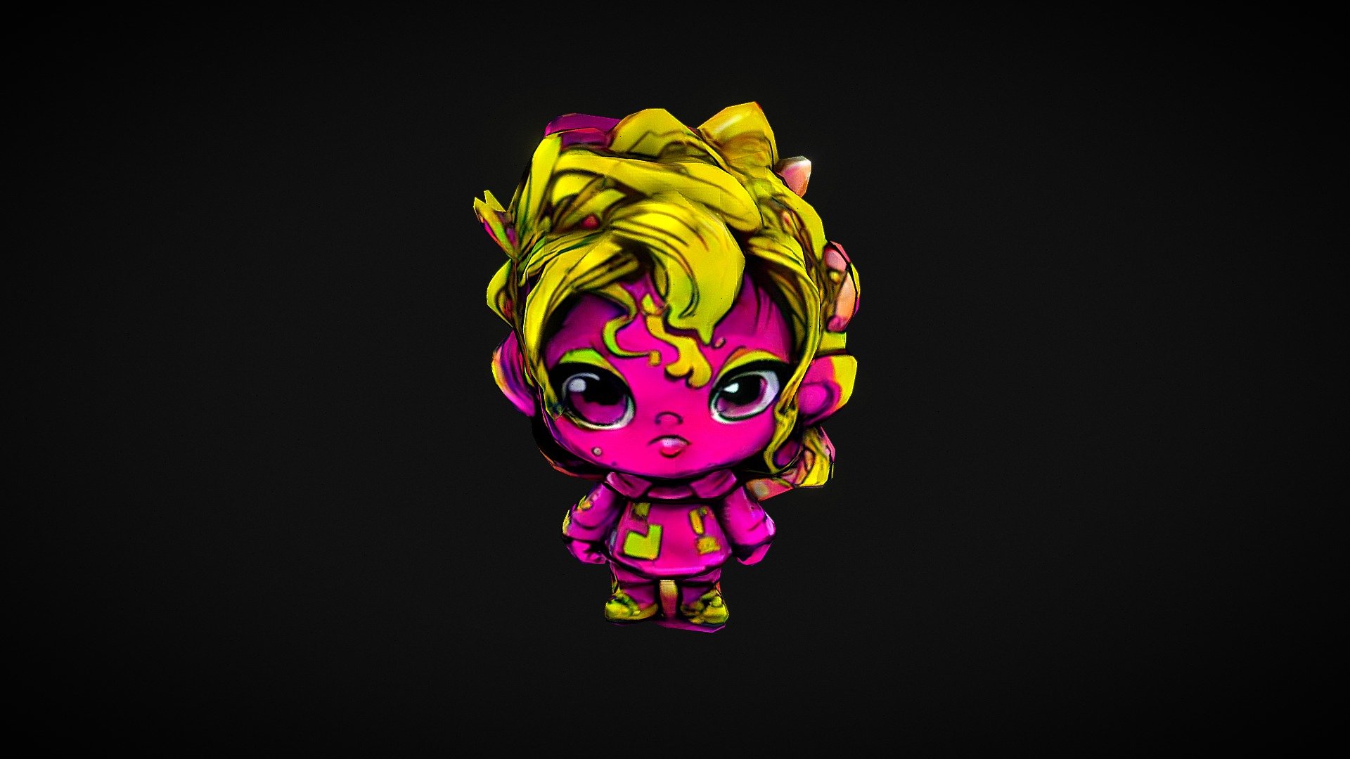 "Vibrant Colors: A Whimsical Cartoon Art Paintin - Download Free 3D ...