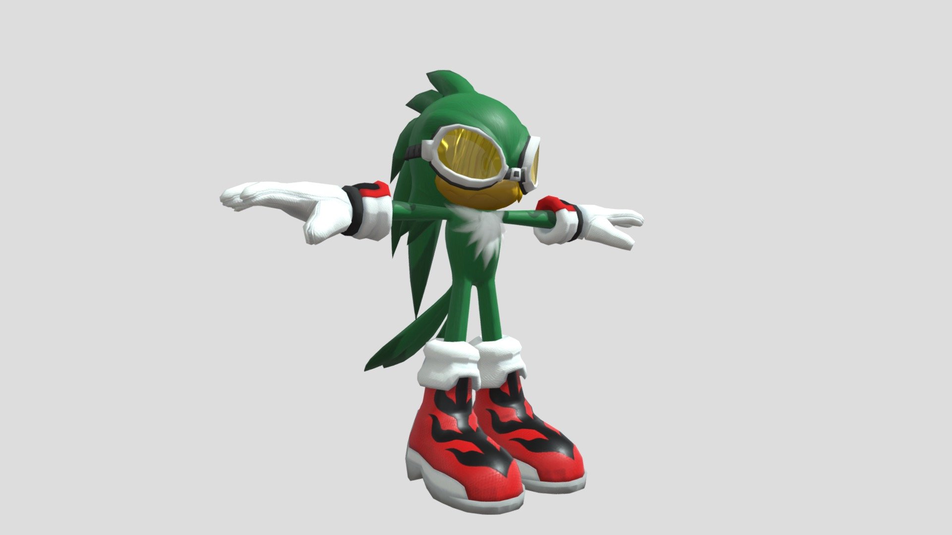 sonic-rangers-jet-the-hawk - Download Free 3D model by Accountnamed334 ...