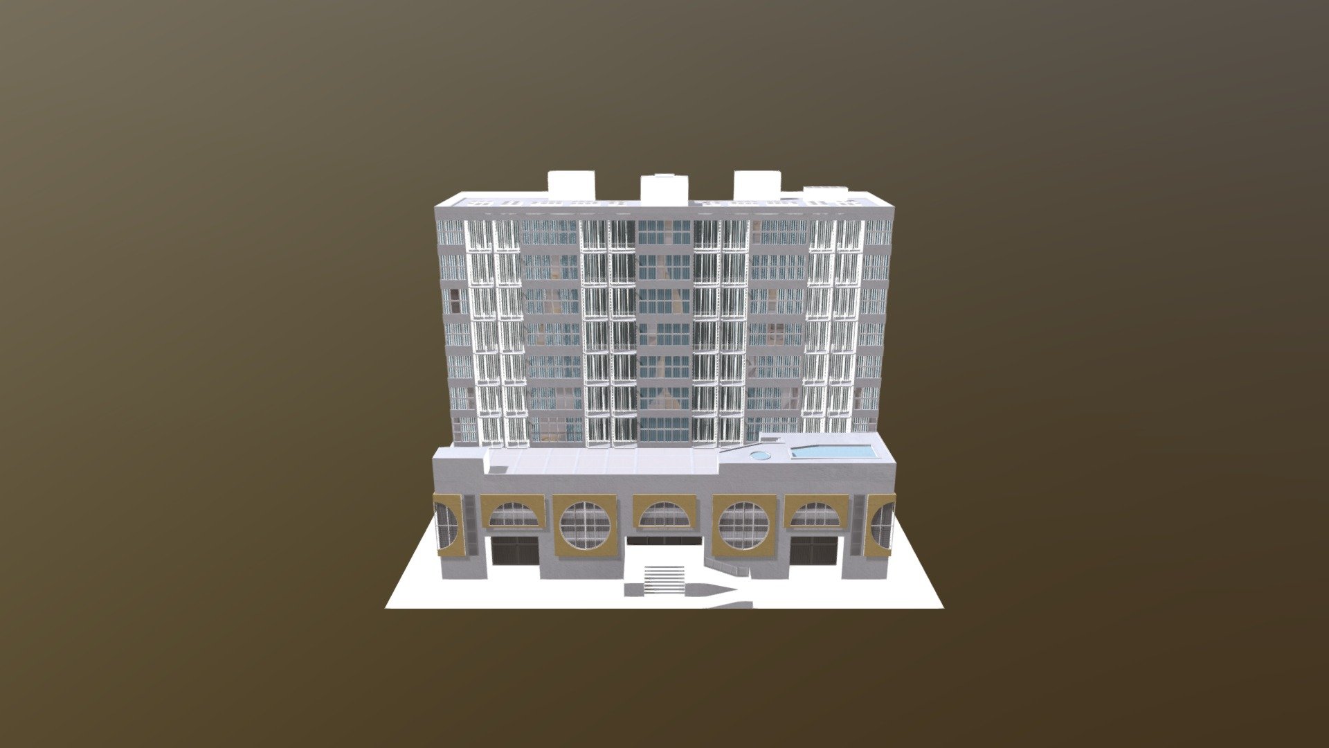 MIAMI BULDING - 3D model by subanesh E (@elansuban) [589a2b6] - Sketchfab