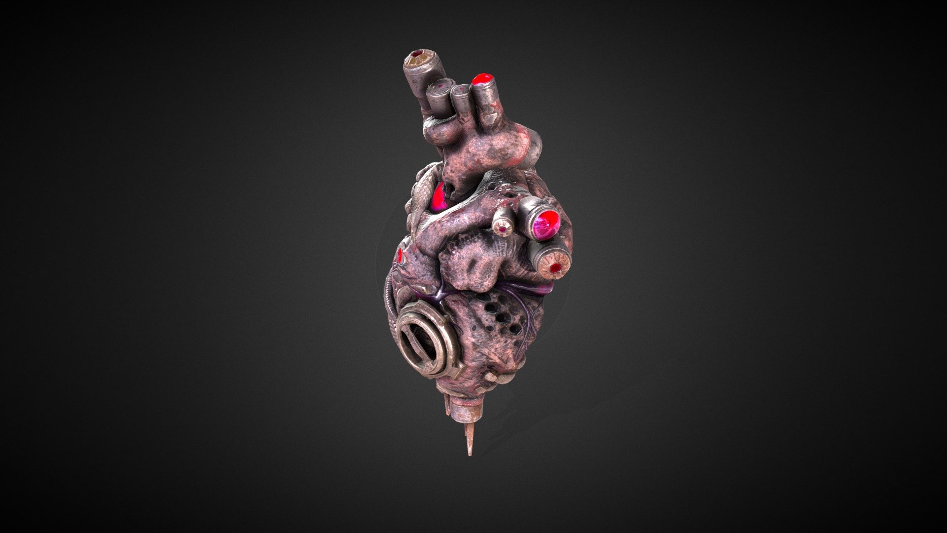 Corroded Heart - 3D model by pikoliv [589c45e] - Sketchfab