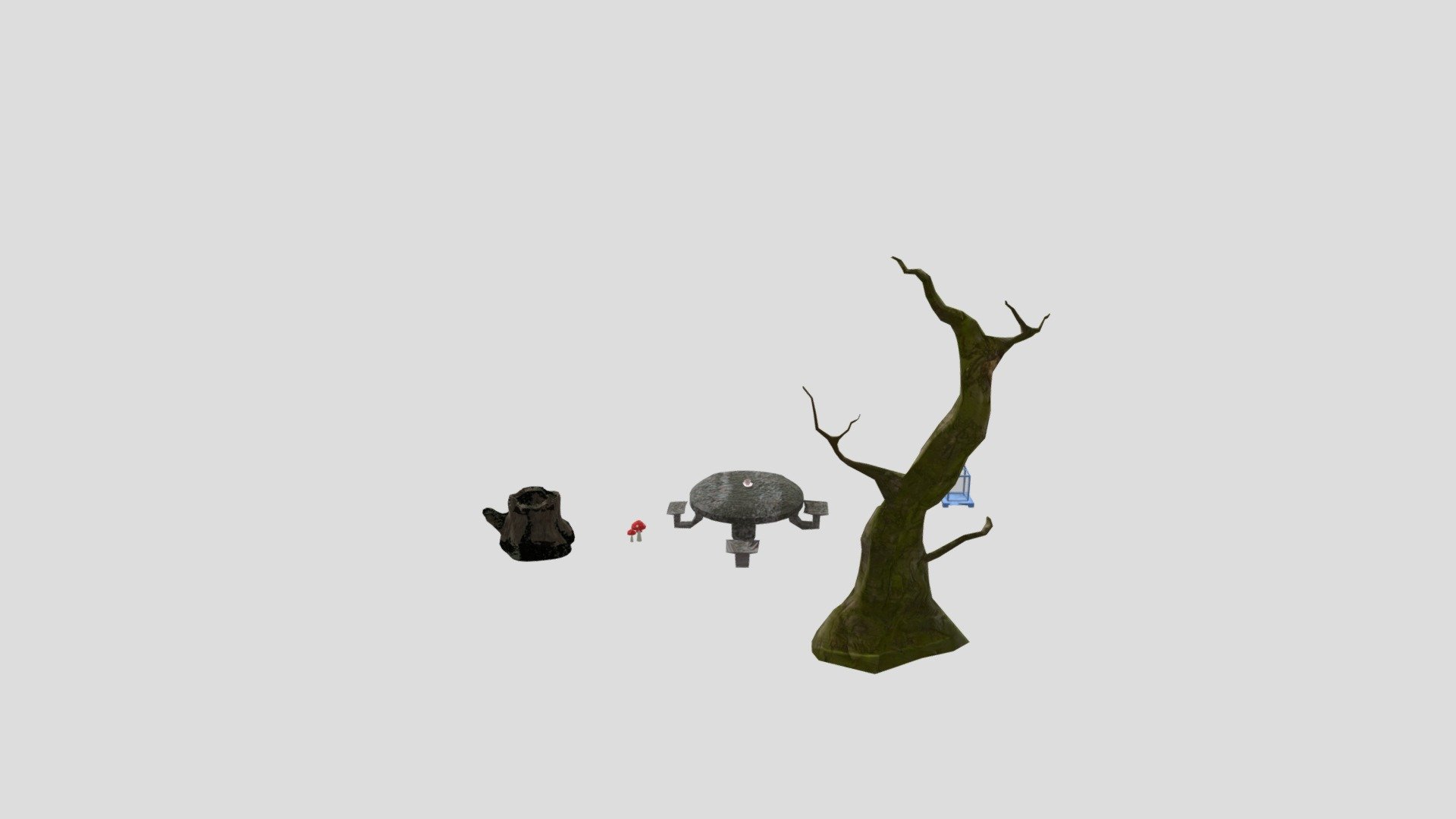 fairy forest props - 3D model by cmmcdowell [589eb77] - Sketchfab