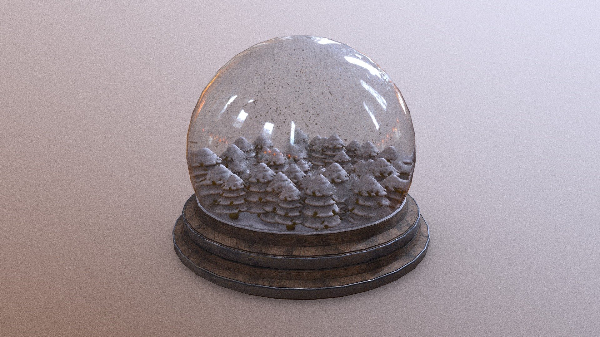 Snow Globe - 3D model by Leandro Nicolas (@LeandroN) [58a0f7e] - Sketchfab