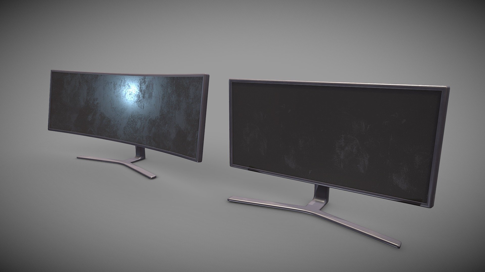 Basic PC Monitors - Download Free 3D model by Sousinho [58a2dba ...