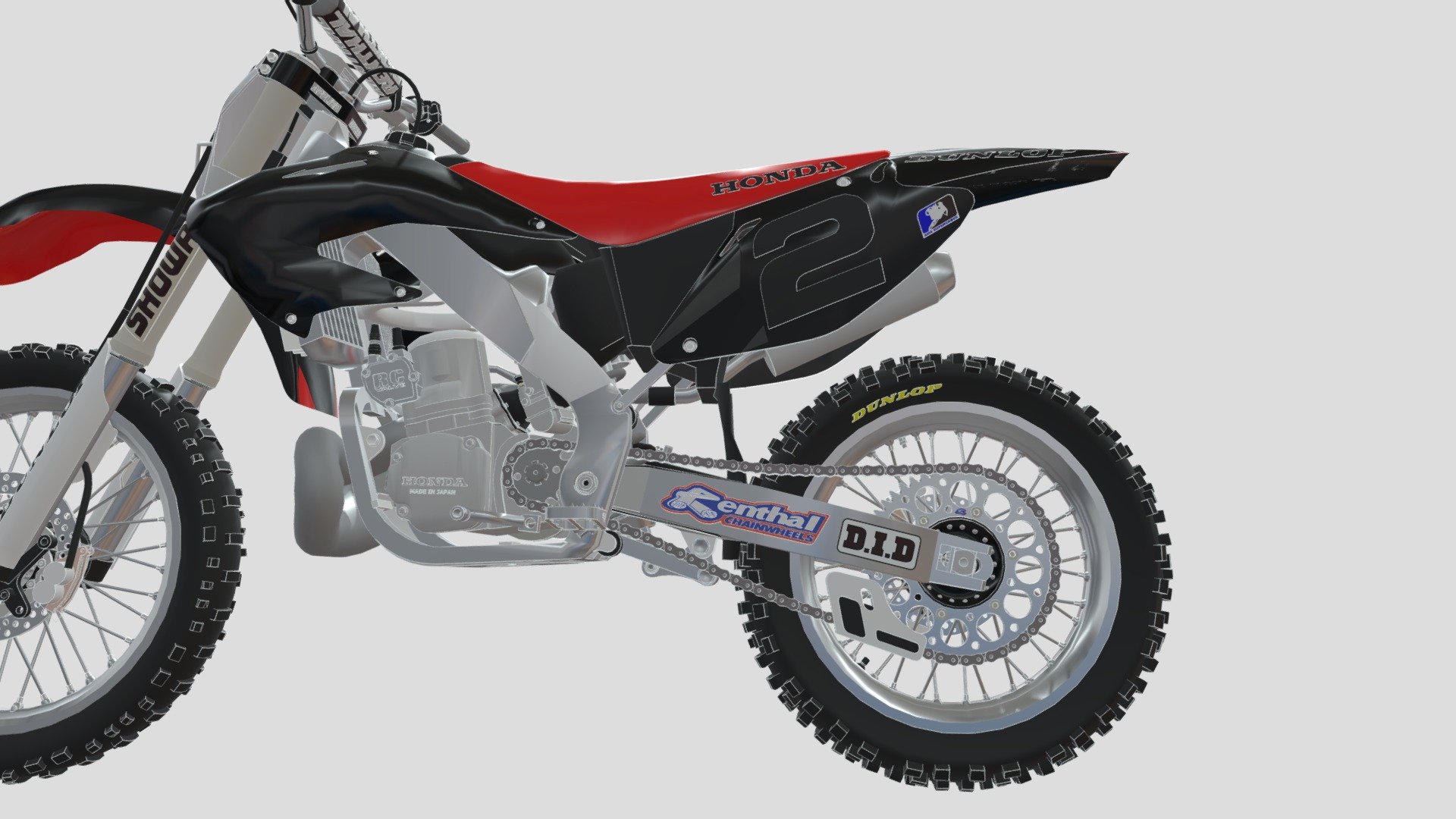 moto honda - 3D model by koremit [58a3045] - Sketchfab