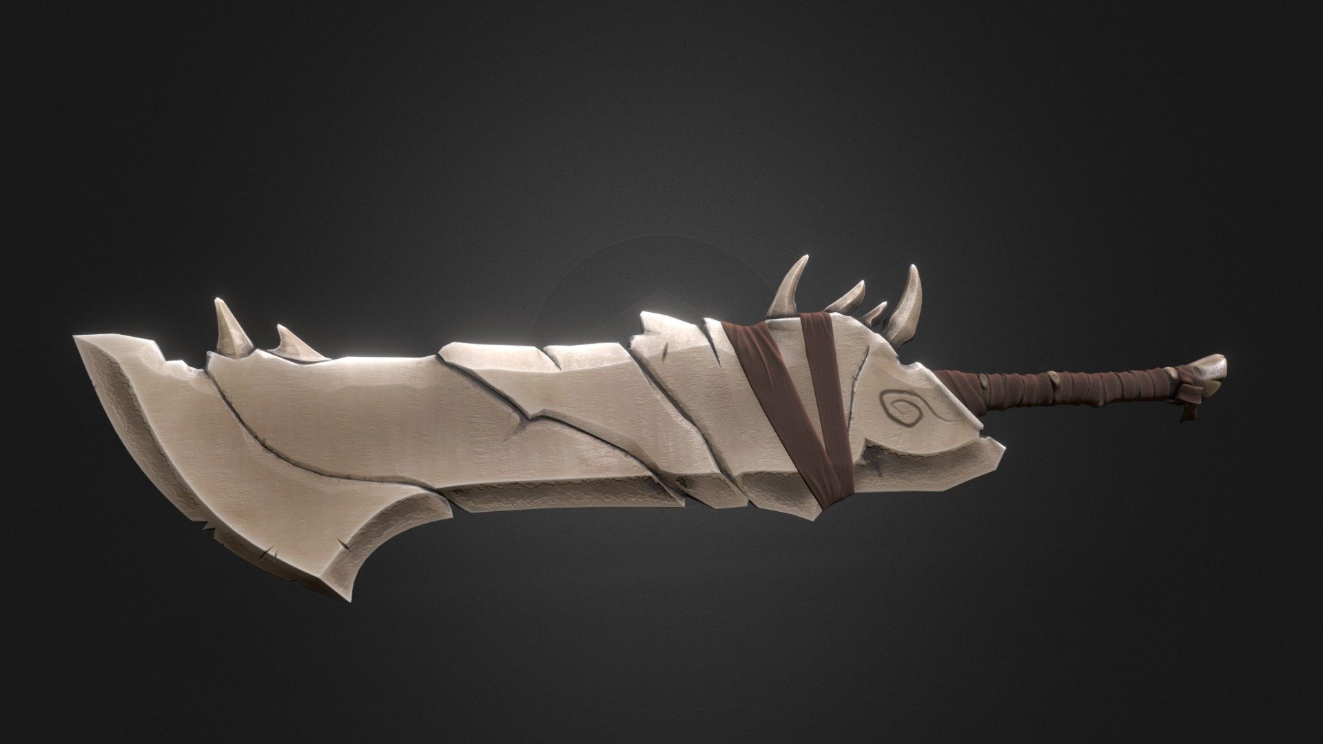 Bone greatsword - 3D model by Simplix [58a3b78] - Sketchfab