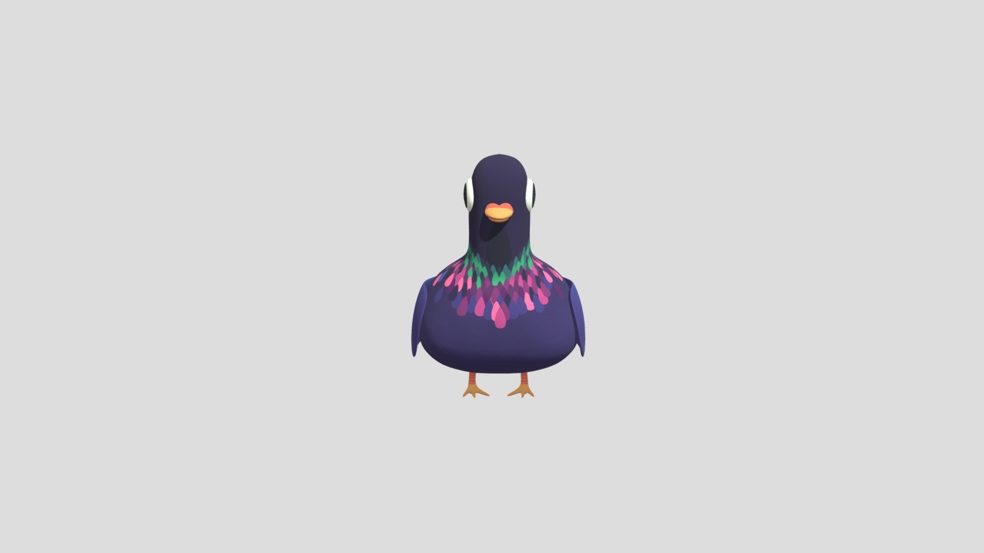 Cartoon Pigeon - Download Free 3D model by dozabie (@dzbi) [58a43c5 ...