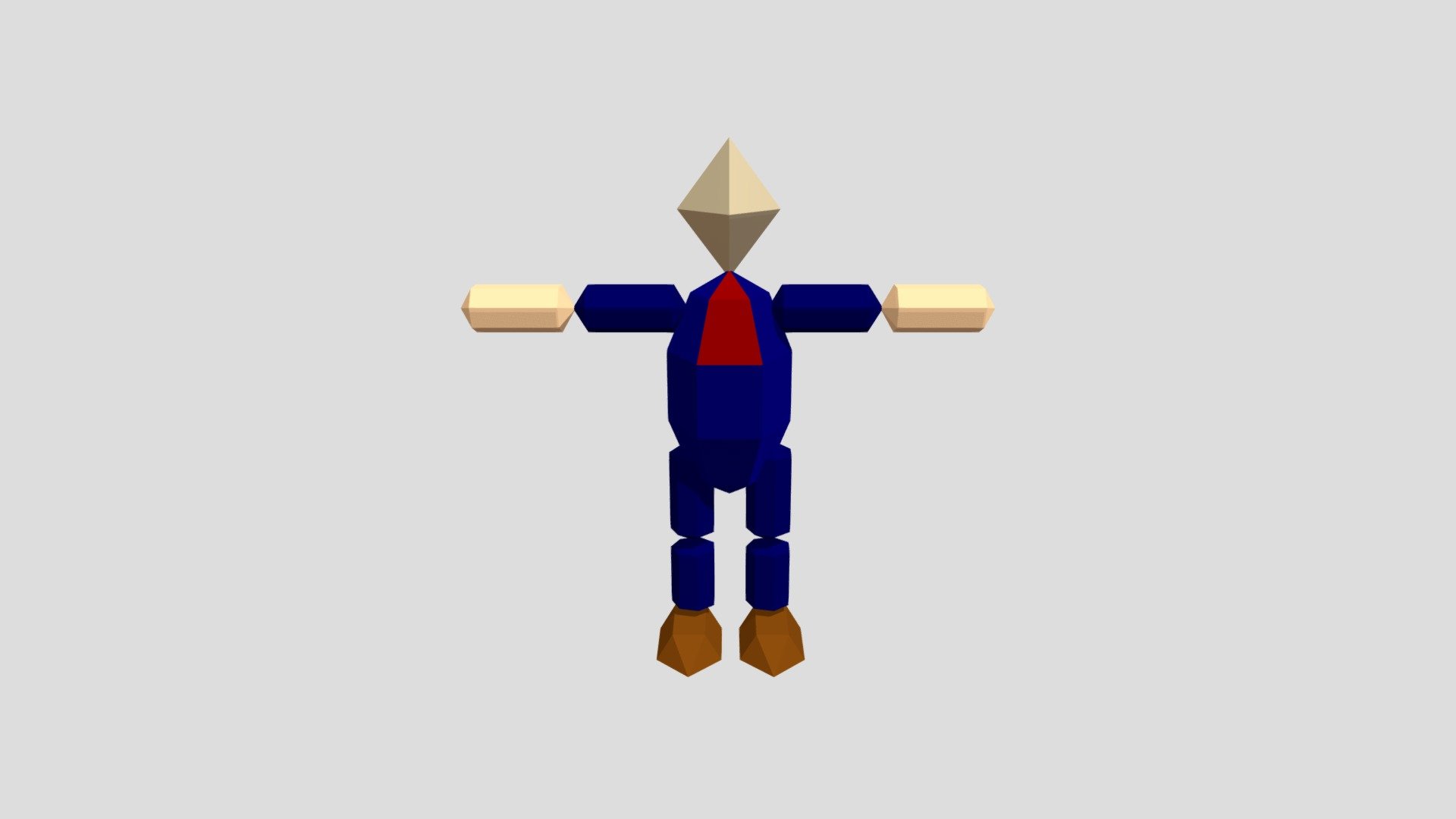 Low-Poly Guy For Low-Poly Games - Download Free 3D model by ...