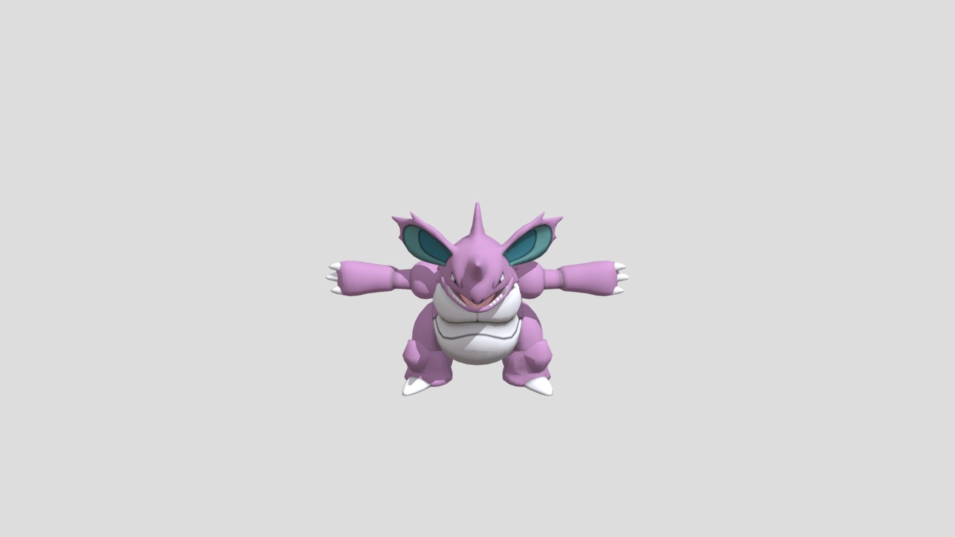 3DS - Pokemon X Y - 034 Nidoking - Download Free 3D model by Oui ...