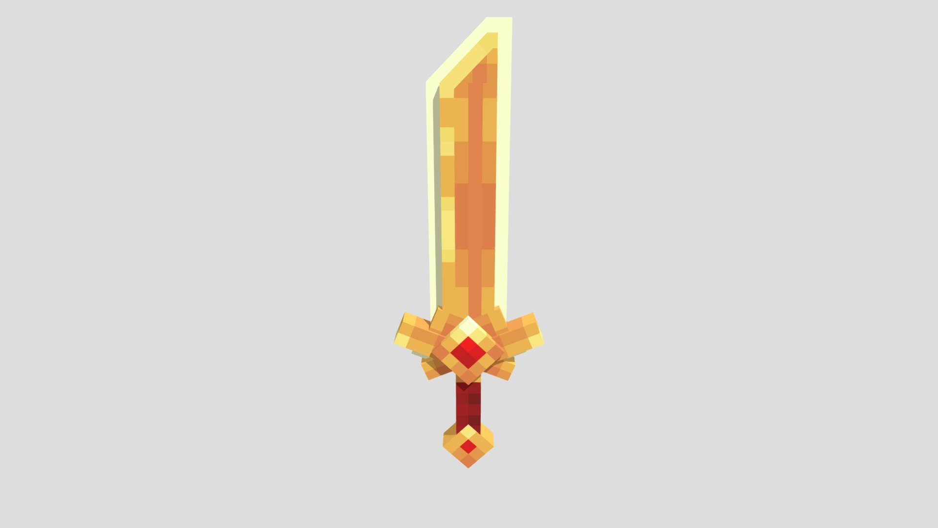 Golden Sword - 3D model by Skeliiik_xd [58a50b4] - Sketchfab
