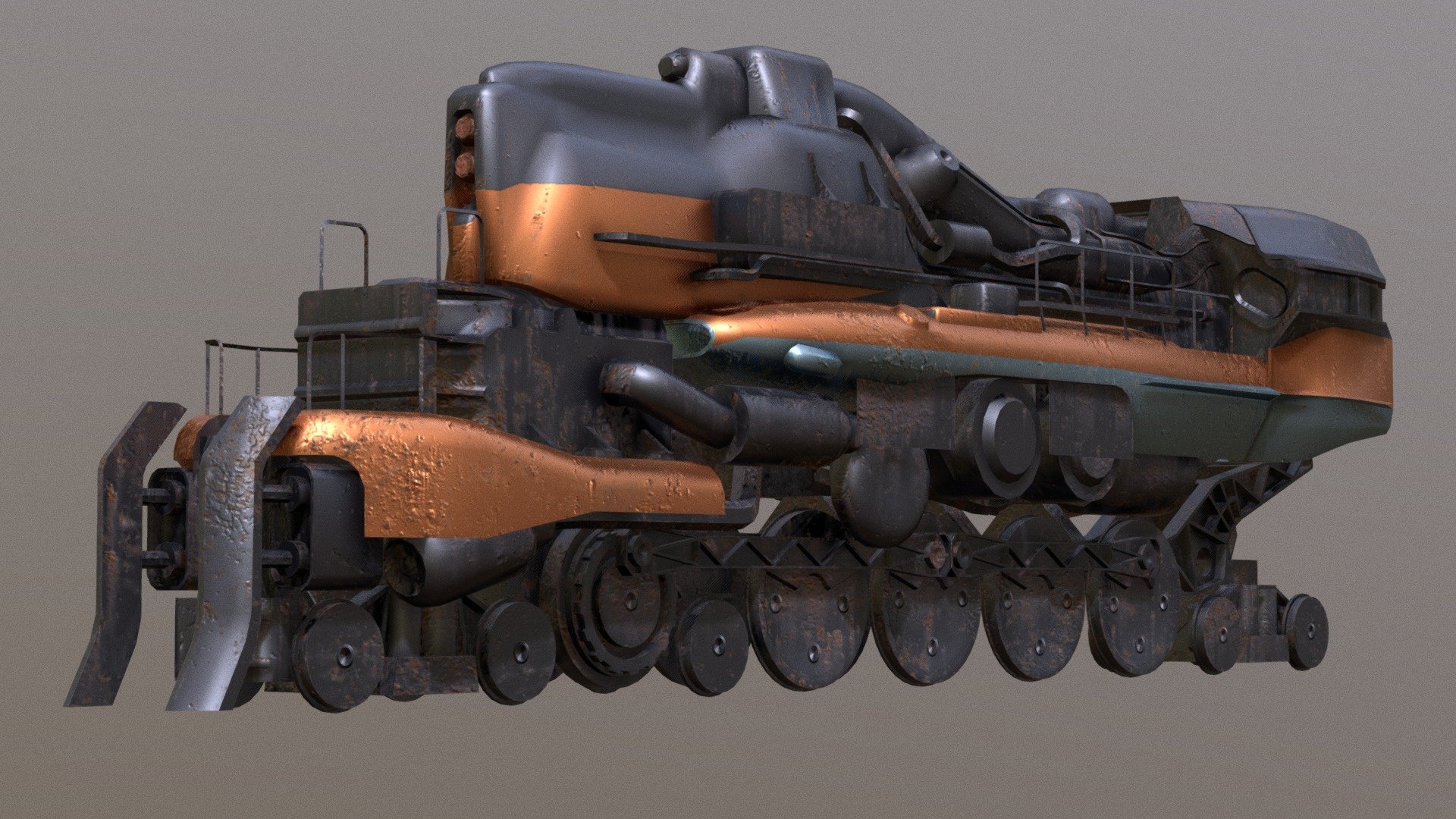 Locomotive Fallout 4 - Buy Royalty Free 3D model by Thomas Binder ...
