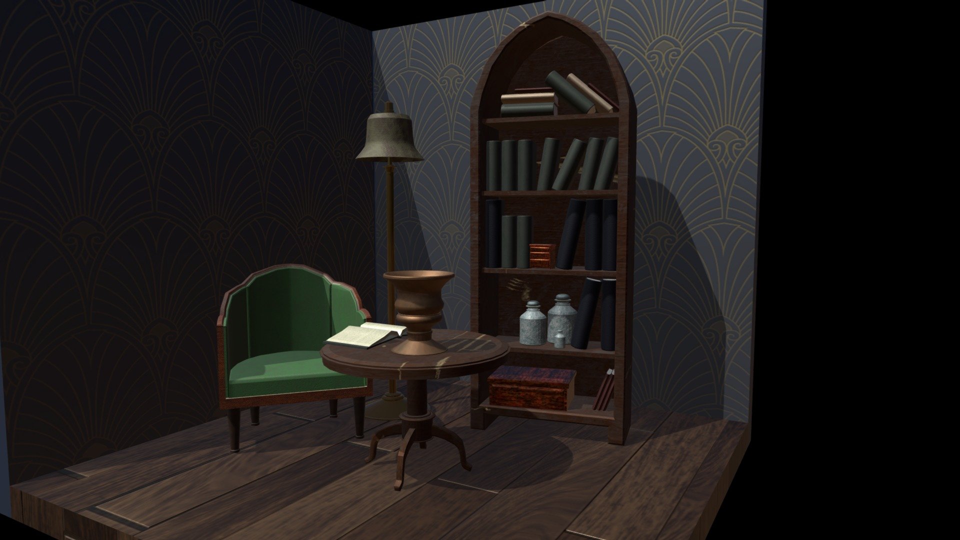 Table Scene - 3D model by bec.l.ball [58a6324] - Sketchfab