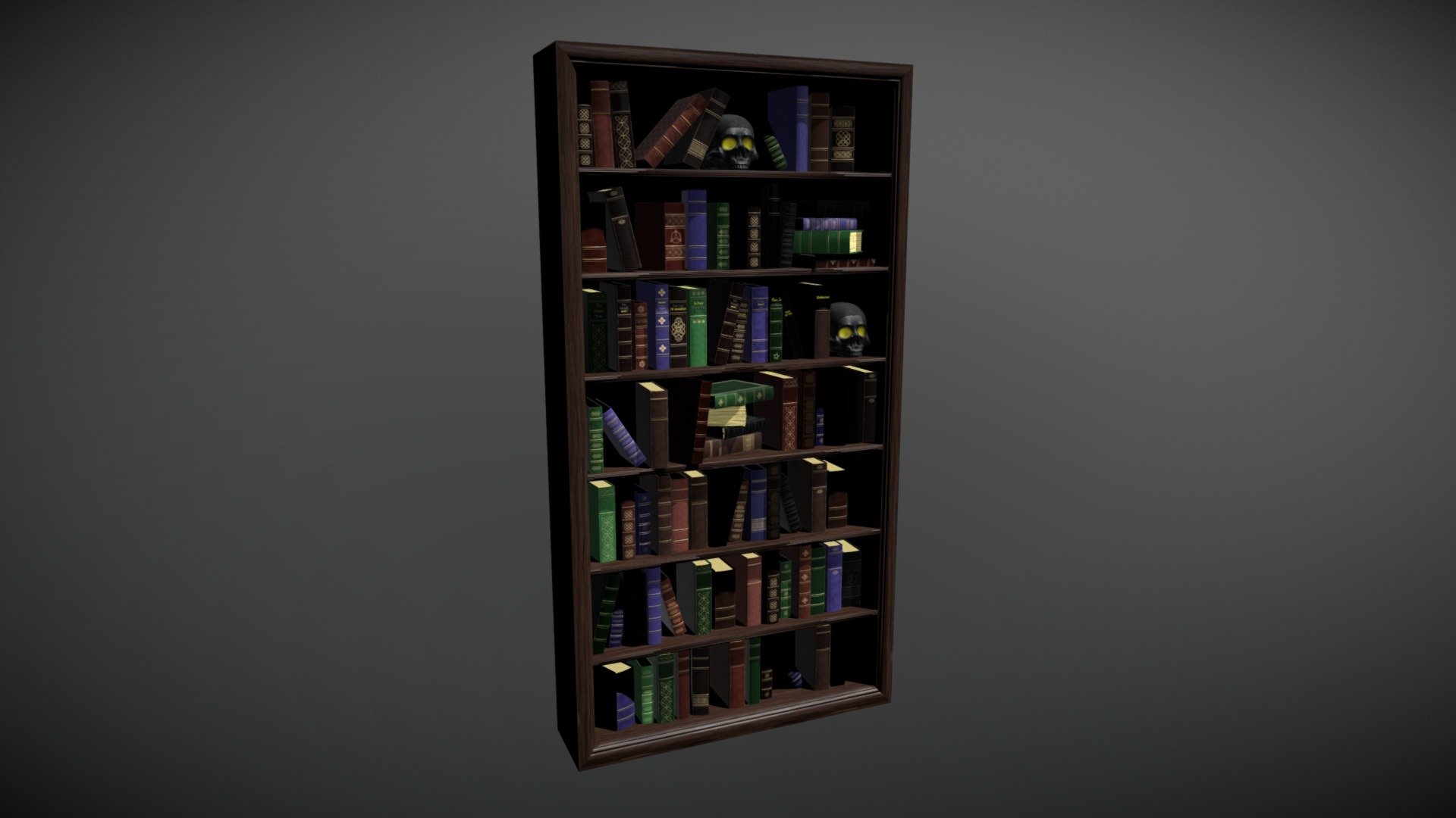 Bookshelf - 3D model by Douglas Bowman (@guslado) [58a6e0e] - Sketchfab