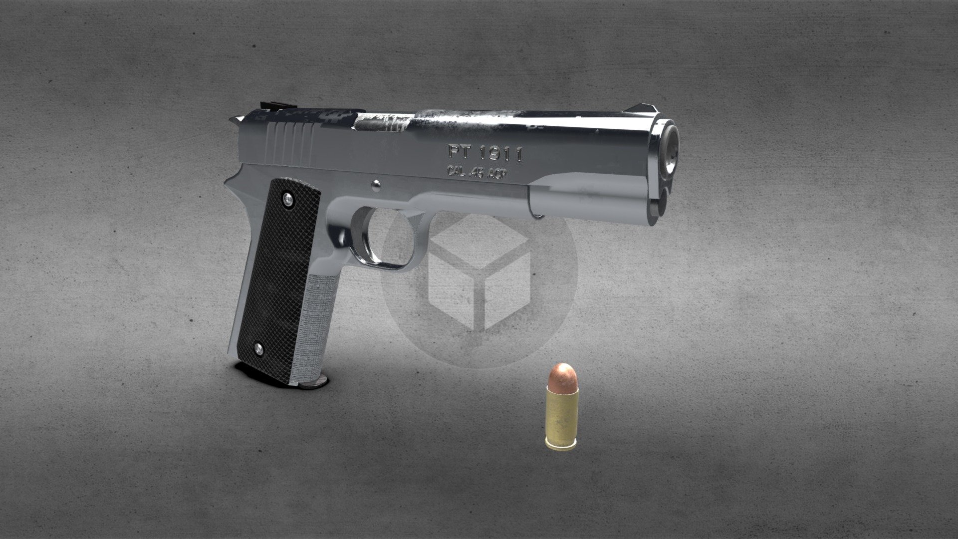 Gun_Project_Colt_1911 - 3D model by wtcorrell [58ab0b0] - Sketchfab