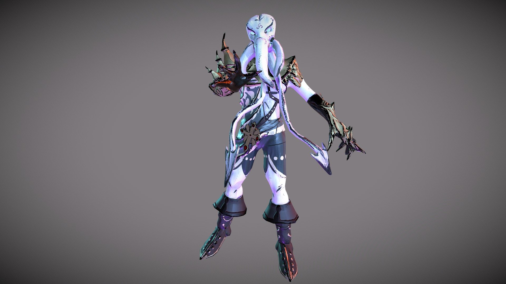 Illithid Warrior - 3D model by MaIeficar [58ab220] - Sketchfab