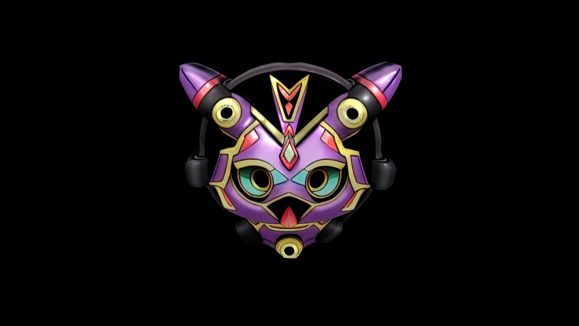 Happy Mask 734 - Download Free 3D model by klrxyz [58ab4b1] - Sketchfab