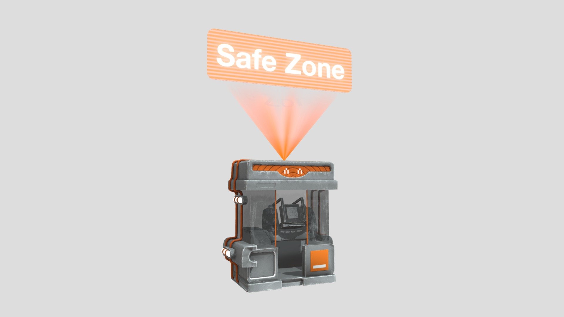 Orange Safe Zone [Candy Machine] Phone - Download Free 3D model by ...