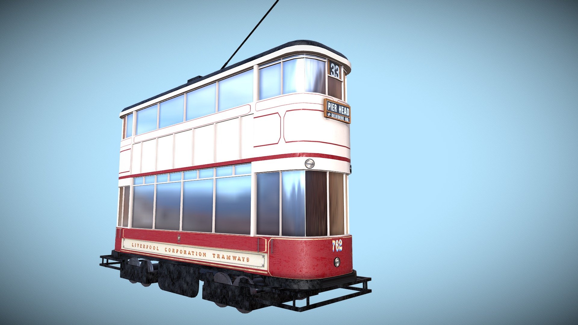 Tram - 3D model by Alexandre Correia (@Alexouman) [58ae2c4] - Sketchfab