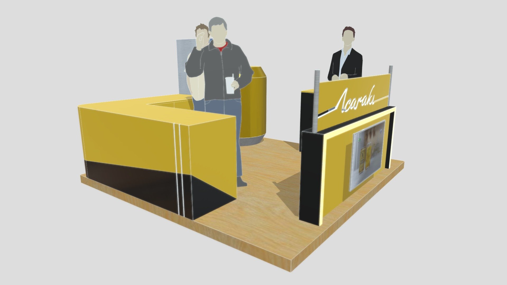 booth acaraki revisi - 3D model by Della.Natalia [58af5a5] - Sketchfab