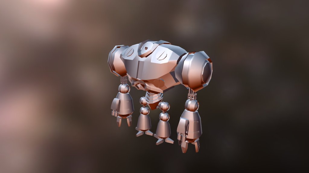 Robot Gunner - 3D model by ethan.oberhansly [58b0047] - Sketchfab