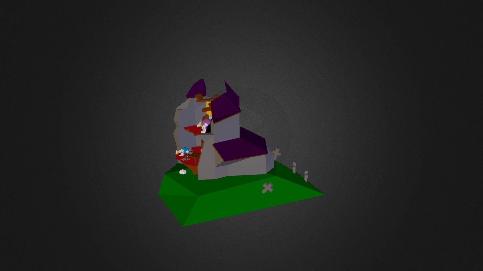 Night House - 3D model by thecatamites [58b36ec] - Sketchfab